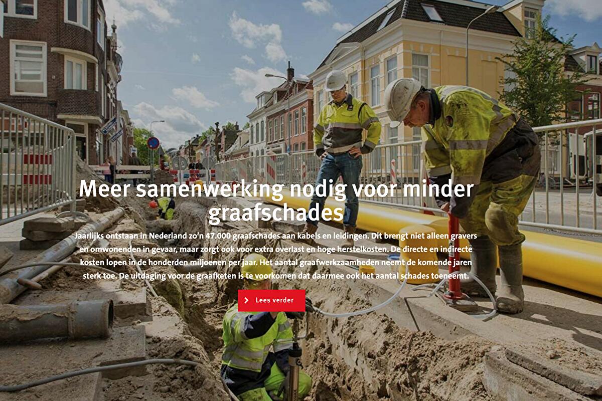 “Graafschades vaak gevolg van gebrek aan samenwerking” - Kabel en Leiding Overleg