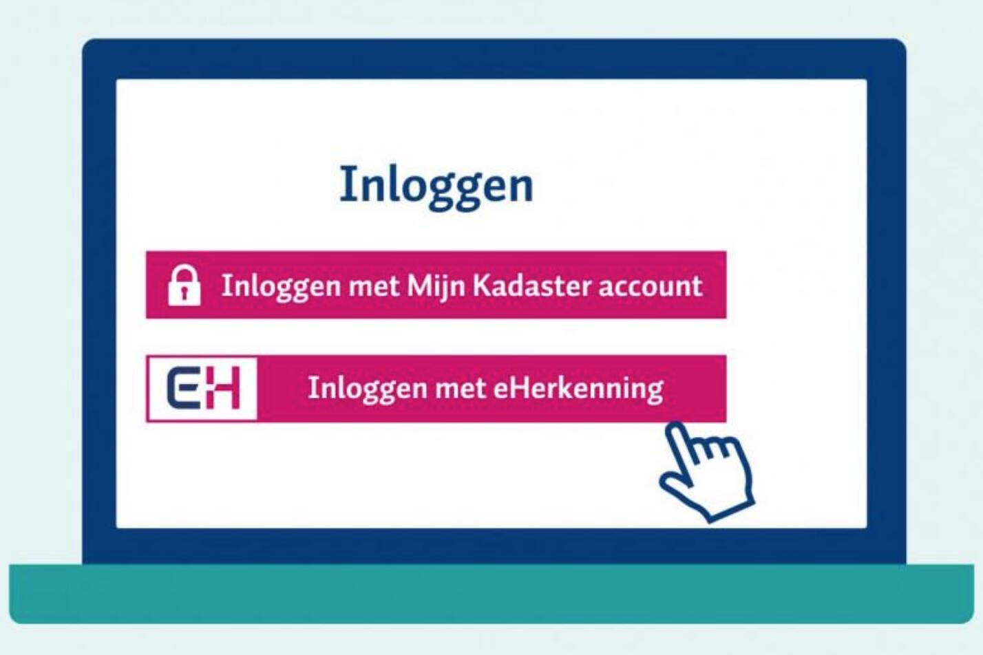 Kadaster: vanaf 1 juli inloggen met eHerkenning - Kabel en Leiding Overleg
