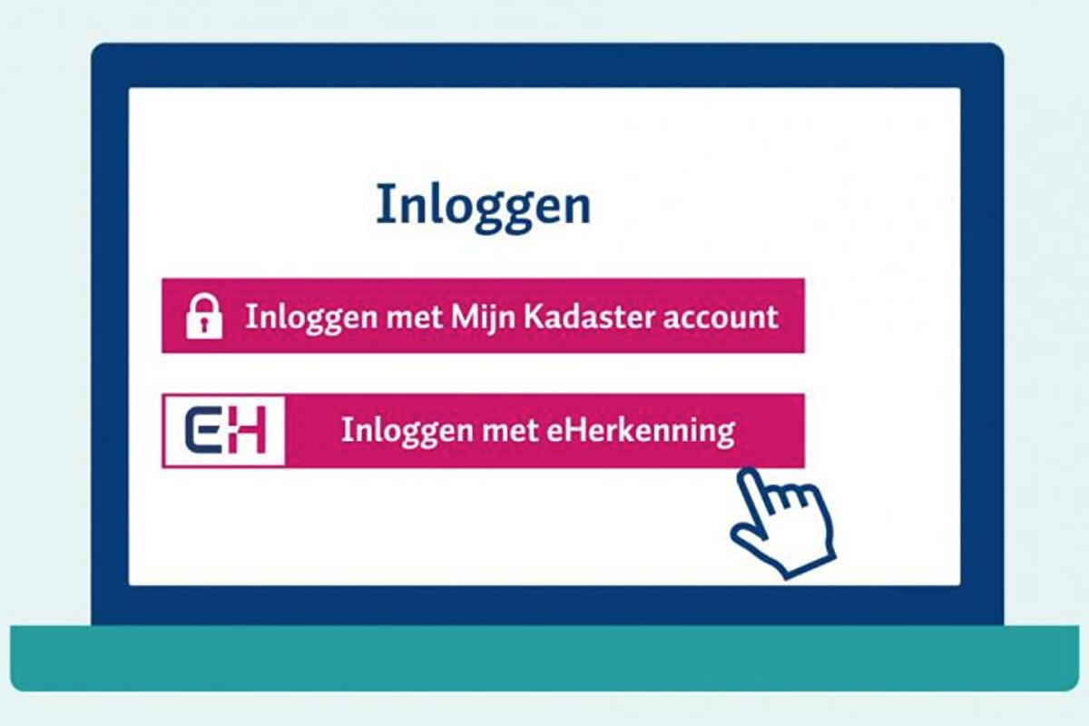 Kadaster: vanaf 1 juli inloggen met eHerkenning - Kabel en Leiding Overleg